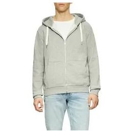Kapuzensweatshirt QS, Herren, Gr. XL, grau, Sweatware, Obermaterial: 75% Baumwolle, 20% Polyester, 5% Viskose, unifarben, regular fit normal, ohne Ausschnitt, Rippb&uuml;ndchen, Sweatshirts, mit Kapuze