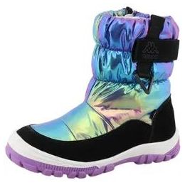 Winterboots Kappa "Marin", M&auml;dchen, Gr. 31, schwarz, viola, Synthetik, Schuhe Winterboots, Winterschuhe, Winterstiefel, Snowboots, gef&uuml;ttert, wasserdicht