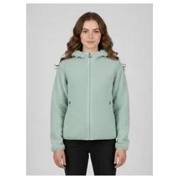Kapuzenpl&uuml;schjacke CMP, Damen, Gr. 50, gr&uuml;n (jade), Obermaterial: 100% Polyester, normal, Jacken