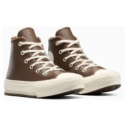 Sneakerboots Converse "CHUCK TAYLOR ALL STAR EVA LIFT", Jungen, Gr. 31, grounded, egret, grounded, Textil, Schuhe Sneakerboots, Winterschuhe, Schn&uuml;rboots, Sneaker, gef&uuml;ttert