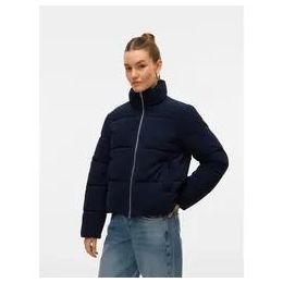 V&eacute;ro Moda Steppjacke VERO MODA "VMDEBRA SHORT JACKET GA ENT", Damen, Gr. M, blau (navy blazer), Web, Obermaterial: 100% Polyester, unifarben, regular fit, elastischer Bund, Jacken Steppjacke
