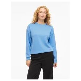 Sweatshirt Vila "VISANDY L/S SWEAT TOP - NOOS", Damen, Gr. S, all aboard, Sweatware, Obermaterial: 50% Viskose, 44% Polyester, 6% Elasthan, unifarben, regular fit normal, Rundhals, Sweatshirts Sweatshirt, Viskosemischung, regular fit