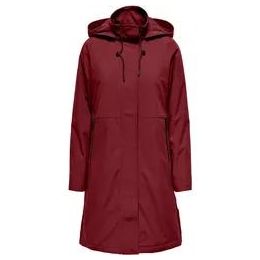 Parka Only "ONLKARA LIFE PARKA CC OTW", Damen, Gr. XS, rot (cabernet), Web, Obermaterial: 100% Polyester, unifarben, relaxed fit, Jacken Parka