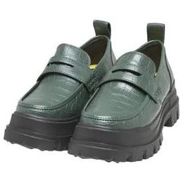Trainingsschuh Buffalo "Buffalo aspha loafer", Damen, Gr. 41, gr&uuml;ncroco, Kunstfaser, unifarben, Schuhe