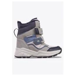 Winterboots Lotto, Jungen, Gr. 27, blau (grau, midblau), Synthetik, Schuhe Winterboots, Winterschuhe, Winterstiefel, Snowboots, wasserdicht & gef&uuml;ttert