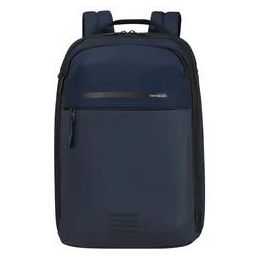 Laptoprucksack Samsonite "MODERNY 15,6 Zoll", Gr. B/H/T: 28cm x 44cm x 18cm, blau, Textil, Rucks&auml;cke Laptoprucksack, Gesch&auml;ftsrucksack, Freizeitrucksack mit vielen F&auml;chern