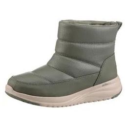 Winterboots Skechers "ON-THE-GO STELLAR", Damen, Gr. 40, gr&uuml;n (olivgr&uuml;n), Lederimitat, Schuhe Winterboots, Snowboots mit gestepptem Schaft