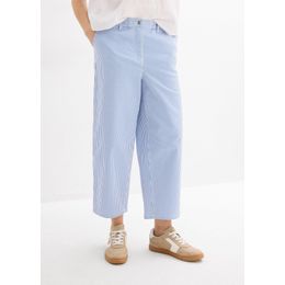 bonprix Barrel-Hose mit Bequembund High Waist, blau, Gr.40, Barrel- Jeans in verk&uuml;rzter L&auml;nge mit hoch geschnittenem Bequembund., 98% Baumwolle
