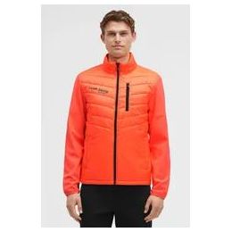 Outdoorjacke CAMP DAVID, Herren, Gr. 3XL, neon fire, Softshell, Material Vorderteil: 100% Polyester, Material R&uuml;ckenteil + &Auml;rmel: 97% Polyester, 3% Elasthan, Futter: 100% Polyester, F&uuml;llung: 100% Polyester, bedruckt, bestickt, regular fit normal, eingesetzt elastischer Bund, Jacken Outdoorjacke, mit Brusttasche