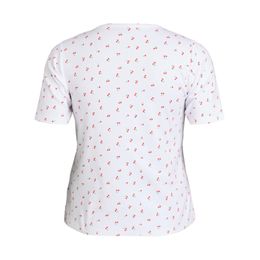 ZIZZI T-Shirt 'Luna' Damen Gr&ouml;&szlig;e XL/XXL gr&uuml;n / kirschrot / wei&szlig;