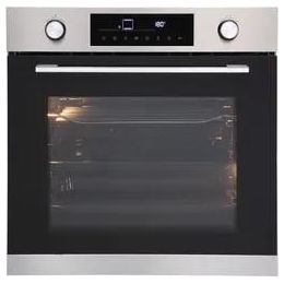 Hanseatic Einbaubackofen "HBO7212A1", Energieeffizienz: A+ (A+++-D), grau (schwarz), B:59,5cm H:59,6cm T:56,6cm, Back&ouml;fen, Auftaufunktion: Bereits zubereitete Gerichte werden schonend aufgetaut, Einbaubackofen
