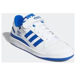 Sneaker Adidas ORIGINALS "FORUM LOW", Herren, Gr. 43, wei&szlig; (cloud wei&szlig;, cloud wei&szlig;, royal blau), Polyurethan, Synthetik, Schuhe Sneaker