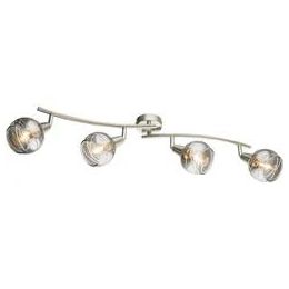 Globo LIGHTING LED Deckenstrahler "ROMAN", nickel matt, 1 Stk., Leuchten, Deckenspot/Nickel/beweglich/LxBxH: 700x315x210mm, LED Deckenstrahler