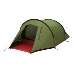 Tunnelzelt High Peak "Kite 2", rot (pestorot), Zelte, B/H/L: 140cm x 95cm x 330cm, B:140cm H:95cm L:330cm
