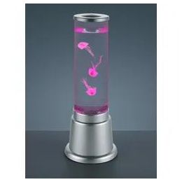 Trio REALITY LEUCHTEN LED Tischleuchte "Jelly", grau (dunkeltitanfarben), 1, &Oslash; 12,5cm H: 36cm, 1 Stk., Leuchten, Wassers&auml;ule mit Deko Quallen, Dekoleuchte, RGB-Farbwechsler, LED Tischleuchte