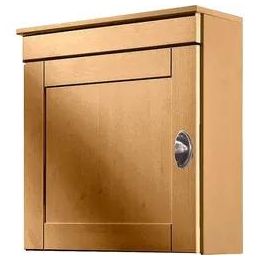 H&auml;ngeschrank Home Affaire "Oslo", beige (natur gebeizt, gewachst), B:50cm H:55cm T:29cm, Massivholz, Schr&auml;nke, H&auml;ngeschrank, 50 cm breit, aus massiver Kiefer, 1 T&uuml;r, Metallgriff, Landhaus-Optik