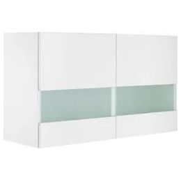 Glash&auml;ngeschrank Optifit "Roth", wei&szlig; (wei&szlig;, wei&szlig;), B:100cm H:57,6cm T:34,6cm, Schr&auml;nke, Glash&auml;ngeschrank, Breite 100 cm