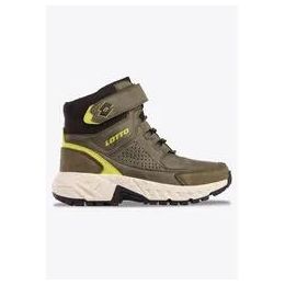 Winterboots Lotto, Jungen, Gr. 27, olive, lime, Synthetik, Textil, Schuhe Winterboots, Winterschuhe, Winterstiefel, Snowboots