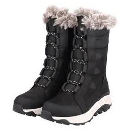 Winterboots Rieker SPORT, Damen, Gr. 38, schwarz, Leder, Textil, Schuhe Winterboots, Schneeboots, Winterboots mit Lammwollfutter, Fiber Grip Laufsohle