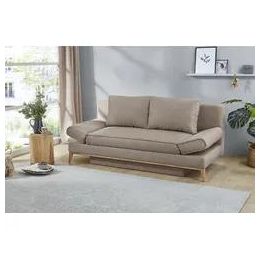 Jockenh&ouml;fer Schlafsofa JOCKENH&Ouml;FER GRUPPE "Yann, B: 198 cm, Liegefl. 138x198 cm", beige, B:198cm T:92cm, Korpus: 100% Polyester;Kissen: 100% Polyester, Sofas, Schlafsofa 2-Sitzer-Sofa, mit Bettfunktion, Bettkasten & Armteilverstellung