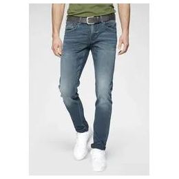 PME-Legend Slim-fit-Jeans PME LEGEND "Tailwheel PTR140", Herren, Gr. 40, L&auml;nge 32, blau (dunkelblau indigo), Denim/Jeans, Obermaterial: 79% Baumwolle, 20% Polyester, 1% Elasthan, slim fit lang, Jeans Slim-fit-Jeans