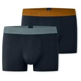 Lange Unterhose Schiesser "95/5 Multipacks", Herren, Gr. 10, sortiert 12, Single Jersey, Obermaterial: 95% Baumwolle, 5% Elasthan, eng, Unterhosen Lange Unterhose, mit farblich abgesetztem, sportlichem Logo-Webgummibund