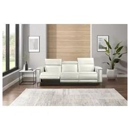 3-Sitzer OTTO HOME "LUND B: 222 cm - OTTO. Verl&auml;ssliche Qualit&auml;t. Mit Relaxfunktion", beige (creme), B:222cm H:97cm T:100cm, Kunstleder 100% Polyurethan, Sofas, in 2 Sitzen (links/rechts), manuell/elektrisch (USB-C), Kopfteilverst.