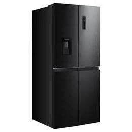 Hanseatic Multi Door "HCDC18080CWD", Energieeffizienz: C (A-G), silber (schwarz), Wasserspender, K&uuml;hlschr&auml;nke, inkl. 3 Jahre Herstellergarantie