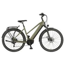 E-Bike Prophete "Entdecker 4.0" Gr. 50, grau (moosgrau, schwarz), Elektrofahrr&auml;der, 50cm, 28 Zoll (71,12cm), Pedelec, Elektrofahrrad f&uuml;r Damen, Topseller