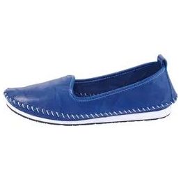 Slipper Andrea Conti, Damen, Gr. 43, blau (royalblau), Glattleder, Leder, Schuhe Slipper, Topseller