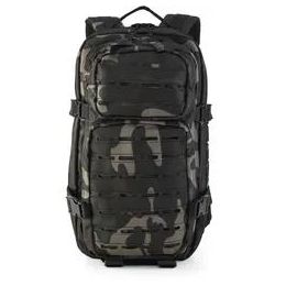 Rucksack BRANDIT "Brandit Accessoires US Cooper Lasercut medium", Gr. onesize, schwarzcamo, Polyester, Rucks&auml;cke Rucksack