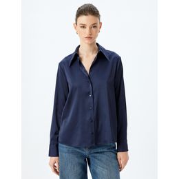 KOTON Bluse Damen Gr&ouml;&szlig;e XS marine
