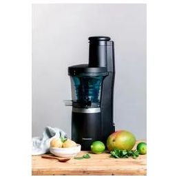 Panasonic Slow Juicer "MJ-L700KXE", schwarz (matt, schwarz), B:18,5cm H:43,2cm T:17,6cm, Entsafter