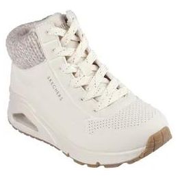 Sneaker Skechers "Uno Gen1 - Darling Daze", M&auml;dchen, Gr. 33, beige (natur), Lederimitat, Textil, Schuhe Sneaker, Schn&uuml;rboots, Winterstiefel, High Top Sneaker mit Warmfutter