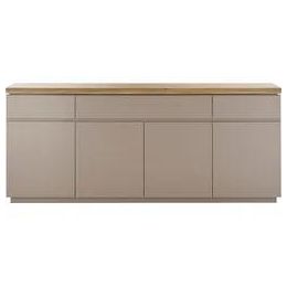 Sideboard MCA furniture "PALAMOS Sideboard", grau (warmgrau), B:200cm H:86cm T:40cm, Holzwerkstoff, Sideboards, Sideboard, T&uuml;ren mit D&auml;mpfung