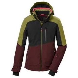 Skijacke Killtec "KSW 37 WMN SKI JCKT", Damen, Gr. 38, gr&uuml;n (kiwi), Oberstoff 1: 100% Polyester/ Oberstoff 2: 93% Polyester, 7% Elasthan, Futter: 100% Polyester, Wattierung: 100% Polyester (recycelt), Jacken Skijacke, Atmungsaktive, wasserdichte Skijacke mit verstellbarer Kapuze