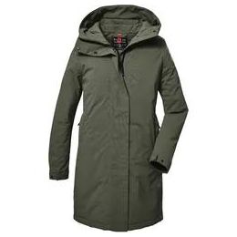 Parka "GW 73 WMN PRK", Damen, Gr. 36, gr&uuml;n (olivgr&uuml;n), Obermaterial: 100% Polyester;Futter: 100% Polyester;F&uuml;llung: 100% Polyester, G.I.G.A. DX BY KILLTEC, Jacken Parka, Wasserdichter, atmungsaktiver Damenparka mit Teflon EcoEliteTM