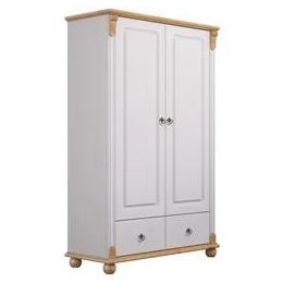 W&auml;scheschrank OTTO HOME "Tessin", wei&szlig; (wei&szlig;, honig), B:90cm H:140cm T:38cm, Massivholz, Schr&auml;nke, aus massiver Kiefer, in 2 Breiten, viel Stauraum, FSC zertifiziert