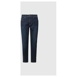 Tapered-fit-Jeans Pepe Jeans "STANLEY", Damen, Gr. 33, L&auml;nge 32, blau (tiefblau), Denim/Jeans, Obermaterial: 83% Baumwolle, 12% Viskose, 4% Elastomultiester, 1% Elasthan, gerade, unten schmal, Jeans, Ziern&auml;hte an den Ges&auml;&szlig;taschen