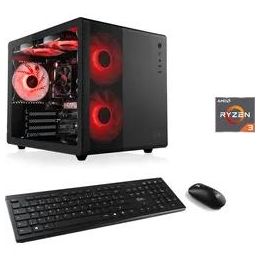 CSL PC "Cube V24177", schwarz, Microsoft Windows 11 Home (64 Bit), 16 GB RAM 500 GB SSD, Desktop-PCs, PC