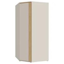 Eckkleiderschrank FORTE, beige (sand, mauvella eiche), B:92,2cm H:193,7cm T:92,2cm, Holzwerkstoff, Schr&auml;nke, Eckkleiderschrank, B/H/T 92,2/193,7/92,2 cm