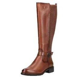 Stiefel Tamaris "Tamaris Stiefel Leder/Synthetik", Damen, Gr. 38, cognac, Leder, Synthetik, Schuhe Stiefel