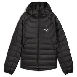 Daunenjacke Puma "PACKLITE HOODED DOWN JACKET", Damen, Gr. S, Puma schwarz, Rippware, Obermaterial: 100% Polyester. Futter: 100% Polyester. Wattierung: 90% Entendaune, 10% Federn, unifarben, regular fit normal, Jacken Daunenjacke, mit Kapuze, mit warmCELL Isolierung, mit WindCELL Technologie