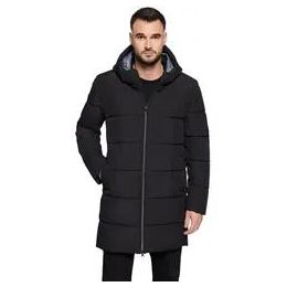 Outdoorjacke VOICE "Herren Winterjacke Wintermantel mit Kapuze", Gr. XXL, schwarz, Obermaterial: 100% Polyester; Futter: 100% Polyester; F&uuml;llung: 100% Polyester, tailliert, Jacken Outdoorjacke