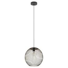 Eglo H&auml;ngeleuchte "ALMANZORA Pendellampe - Stahl - E27 - 1X60W - IP20", schwarz, kupfer, 1, &Oslash; 32cm H: 110cm, 1 Stk., Leuchten, H&auml;ngelampe, Deckenlampe, Wohnzimmer, Esszimmer, H110 x &Oslash;32 cm, H&auml;ngeleuchte
