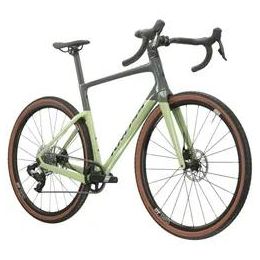 Gravelbike KROSS "Gravelbike Carbon Esker RS 2.0 Grau 12 G&auml;nge" Gr. 48, grau, grau, Fahrr&auml;der, 48cm, 28 Zoll (71,12cm) hinten: 28 Zoll (71,12cm), mit Carbon-Rahmen und -Gabel