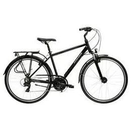 Trekkingrad KROSS "Herren-Trekkingrad 28" Berg TR 3.0 Schwarz 21 G&auml;nge" Gr. 48, schwarz, schwarz, Fahrr&auml;der, 48cm, 28 Zoll (71,12cm) hinten: 28 Zoll (71,12cm)