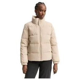 Steppjacke Tom Tailor DENIM, Damen, Gr. XL (42), cashew beige, Web, Obermaterial: 90% Polyester, 10% Polyamid. Futter: 100% Polyester, unifarben, regular fit normal, elastischer Bund, Jacken Steppjacke, mit Stehkragen