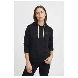Kapuzensweatshirt Only CARMAKOMA "CARNOLI L/S HEART HOOD SWT NOOS", Herren, Gr. XL, schwarz detail:gold string, heart emb, Sweatware, Obermaterial: 60% Baumwolle, 40% Polyester, unifarben, regular fit normal, ohne Ausschnitt, Rippb&uuml;ndchen, Sweatshirts