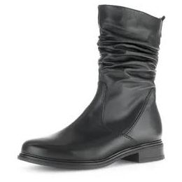 Stiefel Gabor, Damen, Gr. 36, schwarz, Kalbsleder, unifarben, Schuhe Stiefel, Stiefel, Stiefelette, Boots, in abgerundeter Form